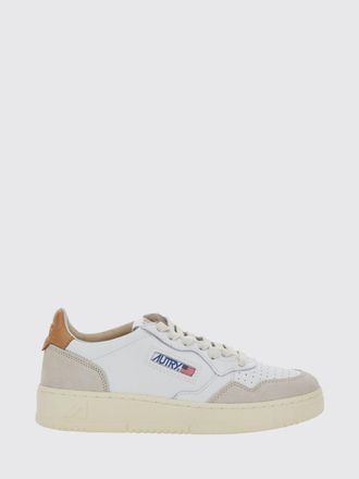 Autry Medalist Low Bicolor-Ledersneaker mit perforierter Spitze