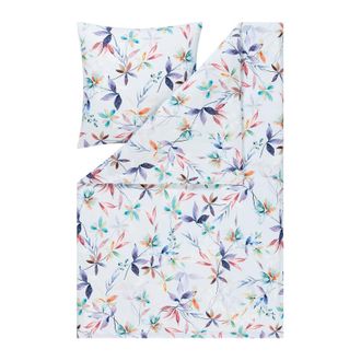 ESTELLA Estella Mako Interlock Jersey Bettw&auml;sche Delphine Multicolor 1 Bettbezug 155 x 220 cm + 1 Kissenbezug 80 x 80 cm
