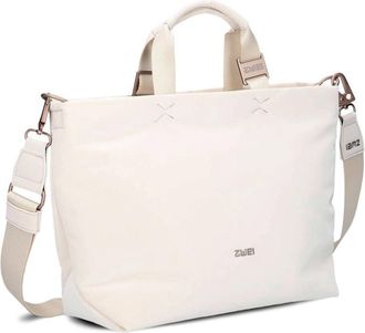zwei Damen Shopper NEO NE150 Handtasche 10 Liter, kleiner City-Shopper mit Kurzgriffen, Schultergurt verstellbar, Puffer-Design, Hauptfach mit Rei&szlig;verschlu