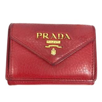 Prada Pre-owned Cuir petite-maroquinerie - Femme - Pre-owned - Rouge - Taille: ONE Size