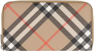 Burberry Mens Wallet Coated Canvas Beige Polyester & Cardholders