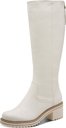 Marco Tozzi Marco Tozzi Damen Stiefel mit Blockabsatz Elegant, Wei&szlig; (Ivory), 39 EU