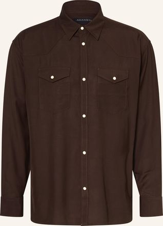 AllSaints Allsaints Hemd Pickett Oversized Fit braun