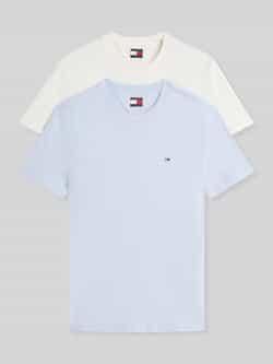 Tommy Jeans Slim Fit T-Shirts aus reiner Baumwolle im 2er-Pack