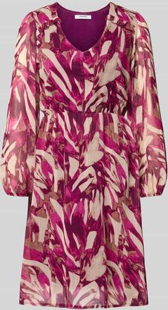 Zabaione Knielanges Kleid mit V-Ausschnitt