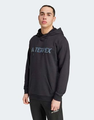 adidas Terrex Multi - Sweat &agrave; capuche avec grand logo - Noir