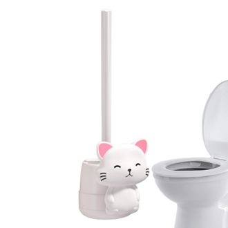 Generic Toilettenb&uuml;rste zur Wandmontage - Cartoon Handle Woilet Wand, Sanitary Soft Hurvelber, kein Reinigungsmittel im toten Winkel | lange ergonomische Bade