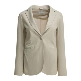 Circolo 1901 Strukturierter einreihiger Blazer - - Jackets - Damen - Beige - XS