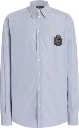 Dolce & Gabbana Homme, Chemises, Bleu, Taille: XL Casual Shirt