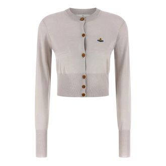 Vivienne Westwood Bea Cropped Cardi - - Knitwear - Damen - Grau - M