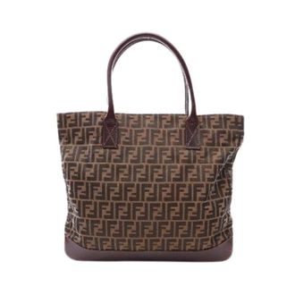 Fendi Pre-owned Zucca Canvas Leather Tote Bag - - Pre-owned - Herren - Braun - ONE SIZE