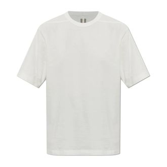 Rick Owens Wei&szlig;es T-Shirt mit Rundhalsausschnitt - - Tops - Damen - Wei&szlig; - M