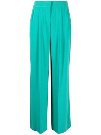 Patrizia Pepe pantalon ample &agrave; taille haute - Vert