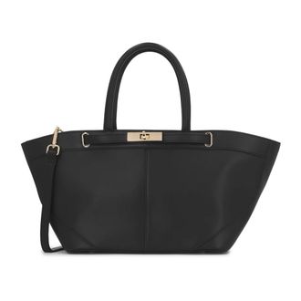 Kazar Femme, Sacs, Noir, Taille: ONE Size Sac &agrave; main avec fermoir d&eacute;coratif