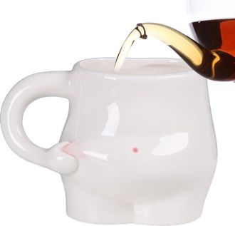 Generic Kaffeetasse mit dickem Bauch - &uuml;bergro&szlig;e Kaffeetasse, lustige Kaffeetasse mit dickem Bauch | handgefertigtes originelles Teegeschirr, s&uuml;&szlig;e -Tassen, 32