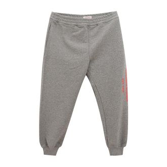 Alexander McQueen Sportliche Graffiti-Logo Hose - - Trousers - Damen - Grau - M
