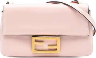 Fendi Hobo Bags - Leather Duo Baguette Crossbody - Gr. unisize - in Gold - f&uuml;r Damen
