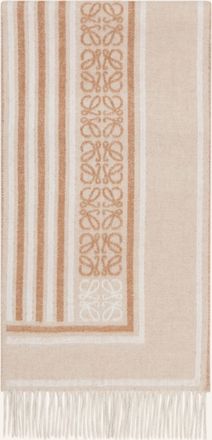 Loewe Schal Mit Cashmere beige