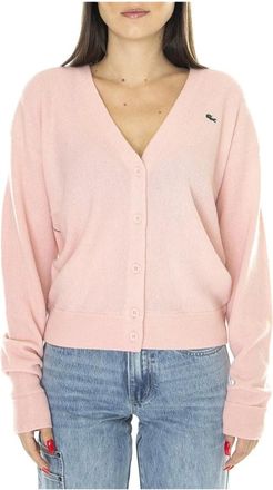 Lacoste Femme, Pulls, Rose, Taille: 36 FR Cardigans