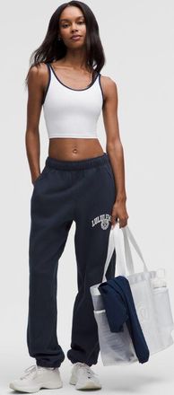 lululemon Jogging Scuba Oversized taille mi-haute Graphic pour Femmes - Bleu - Taille XL