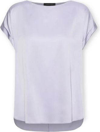 Elena Miro Femme, Blouses et Chemises, Violet, Taille: 54 FR Blouse en satin
