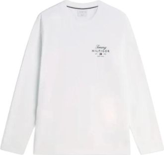 Tommy Hilfiger Script Langarmshirt - - Tops - Herren - Wei&szlig; - L