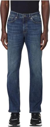 HUGO BOSS Homme, Jeans, Bleu, Taille: W38 Jean Denim Coupe Droite Lavage Fonc&eacute;