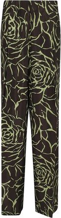 Dries Van Noten Femme, Pantalons, Noir, Taille: 38 FR Pila Wide Pantalons