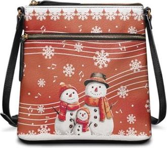 Coloranimal Sac &agrave; main &agrave; bandouli&egrave;re Corss pour femme - Sac &agrave; bandouli&egrave;re - Sac &agrave; bandouli&egrave;re - Sac &agrave; main de No&euml;l imperm&eacute;able, Note de musique de famille de bonh