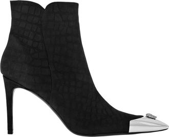 Philipp Plein Femme, Chaussures, Noir, Taille: 36 EU Bottines basses &agrave; talon moyen en nubuck 9