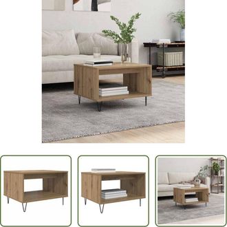 vidaXL Holz - Couchtisch Artisan-Eiche 60 x 50 x 40 cm Holzwerkstoff