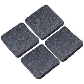 Generico Schutzh&uuml;lle f&uuml;r Laufband, 4 St&uuml;ck, Polster mit hoher Dichte, Ger&auml;uschreduzierung, D&auml;mpfung und Ger&auml;uschreduzierung, Zubeh&ouml;r f&uuml;r Heimtrainer, Waschmasc