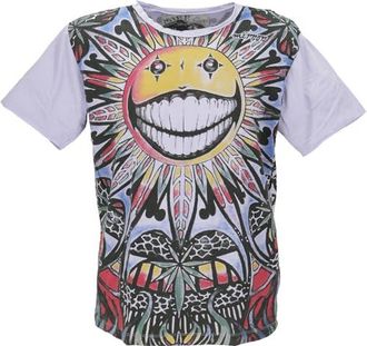 Guru Shop No Time T-shirt en coton pour homme, Happy Day / Lilas, L