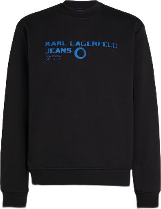 Karl Lagerfeld Regular Eclipse Logo Sweat, Black, XL