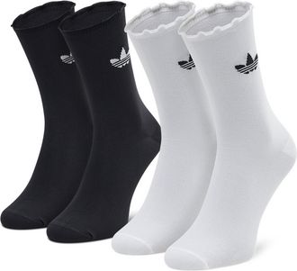 adidas Lange Socken adidas Ruffle Crw 2Pp HC9532 Schwarz