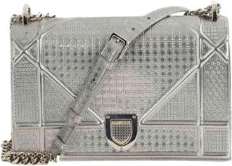 Dior Sac bandouli&egrave;re Diorama Pre-owned - Femme - Pre-owned - Gris - Taille: ONE Size