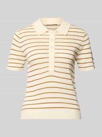 Mango Strickshirt mit Polokragen und kurzer Knopfleiste Modell TENCYP