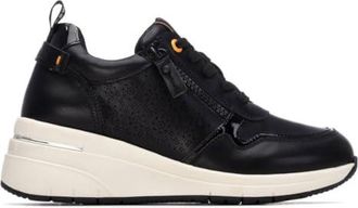 Refresh Sneakers Femme Noir - Chaussures Confortables et polyvalentes - Mode d&eacute;contract&eacute;e - Mod&egrave;le 17505204 (Taille35)