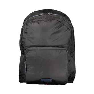 Tommy Hilfiger Schwarzer Nylon-Rucksack mit Laptopfach - - Bags - Herren - Schwarzk - ONE SIZE