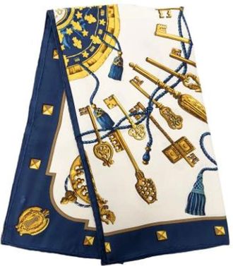 Herm&egrave;s Pre-owned Soie foulards - Femme - Pre-owned - Multicolore - Taille: ONE Size