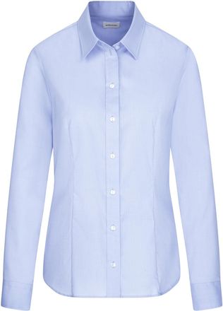 Seidensticker Damen Bluse - City Bluse - Hemdbluse - Regular Fit - Langarm - Uni - 100% Baumwolle