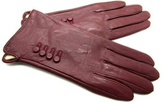 Le Femmes Neuf Qualité Premium Super Doux Véritable Cuir Gants - Bordeaux, XL