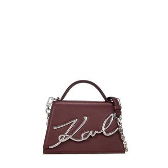 Karl Lagerfeld LAGERFELD Petit sac bandouli&egrave;re K/Signature Bordeaux