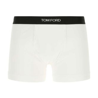 Tom Ford Homme, Sous-v&ecirc;tements, Blanc, Taille: S Boxer en Coton Stretch Blanc Sous-v&ecirc;tement