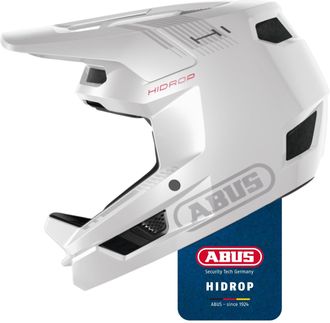 ABUS Downhill Helm HiDrop - ASTM-zertifizierter Fullface Helm mit ABS-Au&szlig;enschale f&uuml;r MTB: Downhill, Enduro und Bikepark - f&uuml;r Erwachsene und Jugendliche -