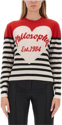 Philosophy di Lorenzo Serafini Femme, Pulls, Multicolore, Taille: 38 FR Maglia