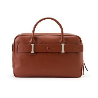 Iceberg Femme, Sacs, Brun, Taille: ONE Size Sac bandoulière en cuir de prince noisette avec boucles de logo et détail de logo en relief