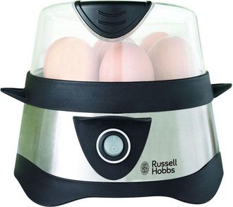 Russell Hobbs Russell Stylo 14048-56 Eierkocher Silber und Schwarz