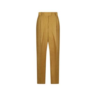 Max Mara Stilvolle Efedra Hosen f&uuml;r Frauen - - Trousers - Damen - Gelb - L