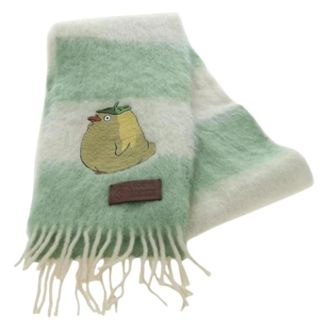 Loewe Pre-owned Wool Scarf - Femme - Pre-owned - Vert - Taille: ONE Size